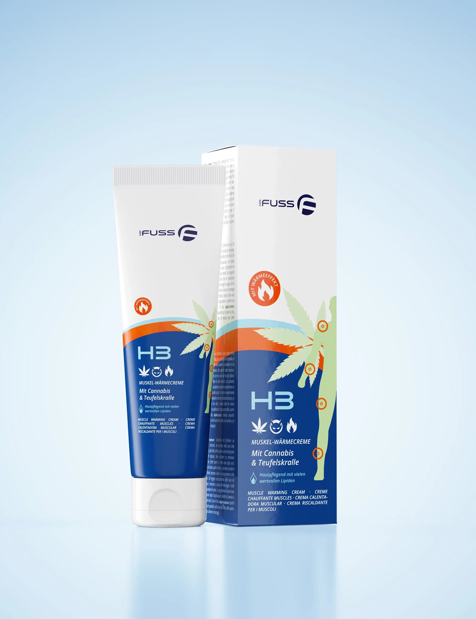 H3 Muscle Warming Cream with Cannabis & Devil's Claw 100ml